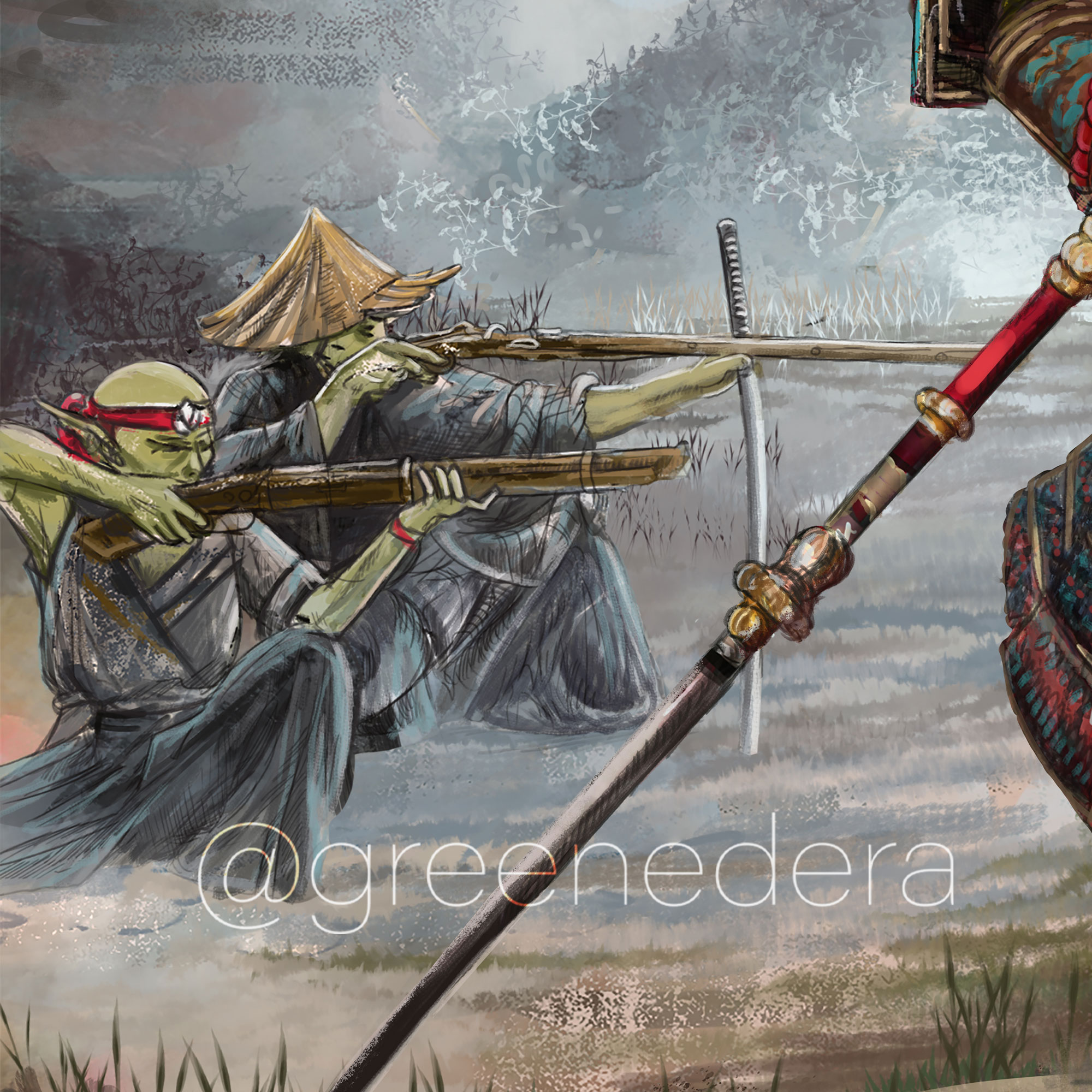 Samurai orc – Greenedera art