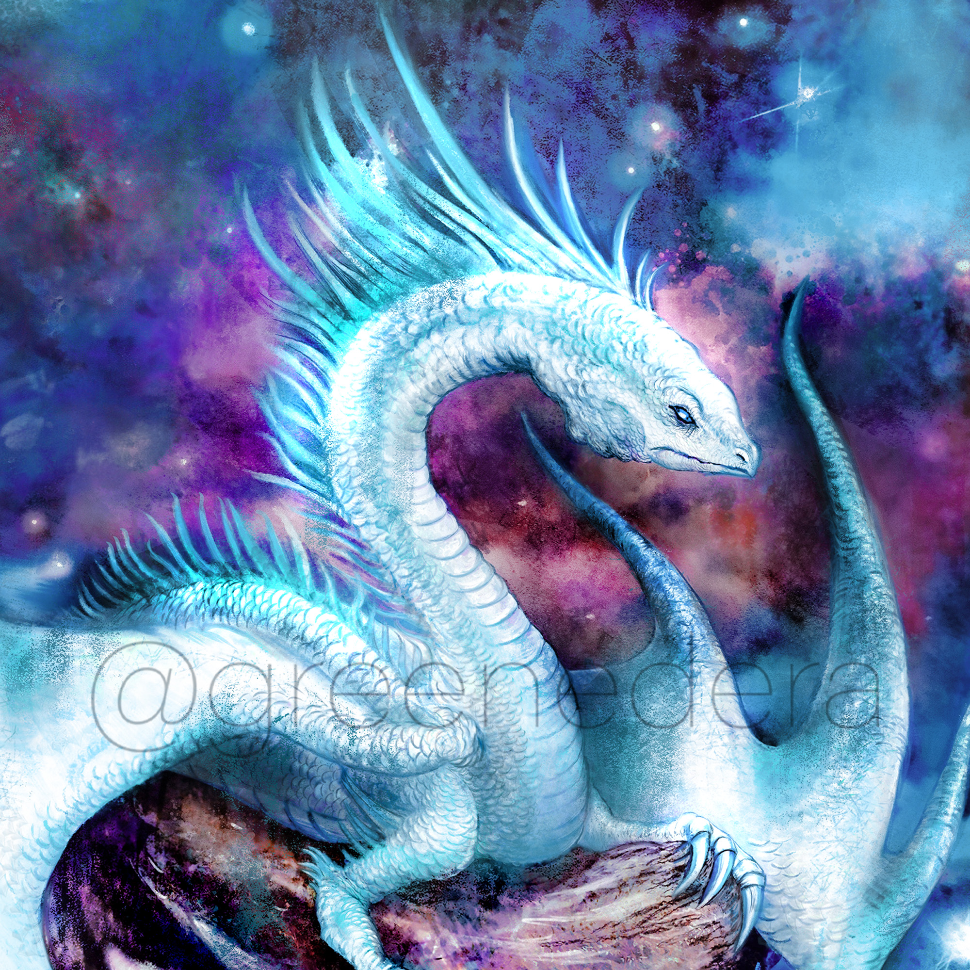 Astral aurora dragon – Greenedera art