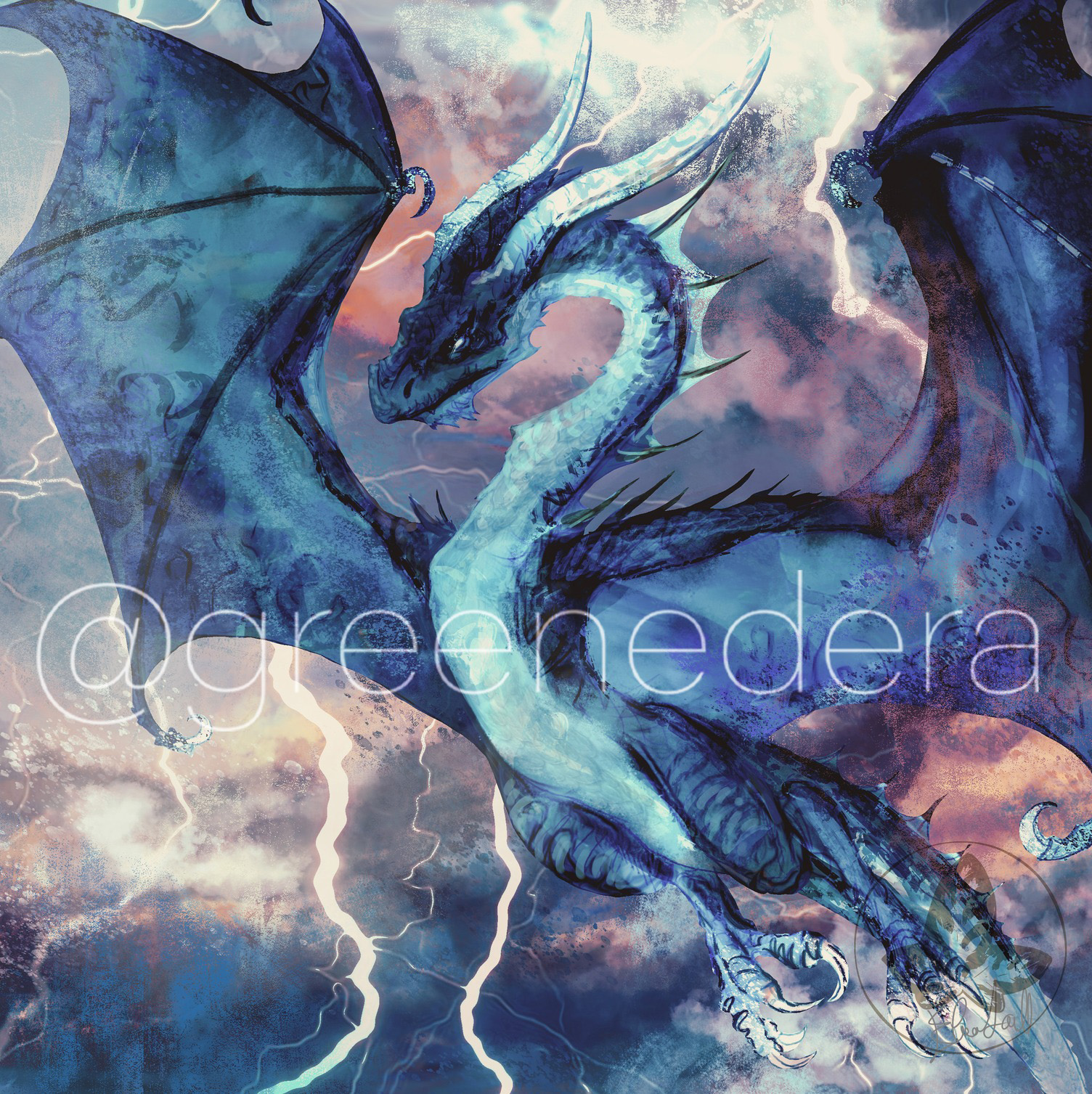 Tempest dragon – Greenedera art
