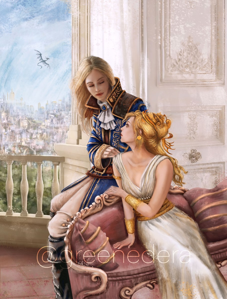 Reia and Olea – Character portrait – Greenedera art