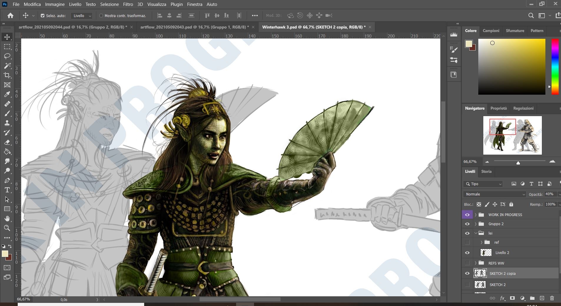 The challenge – Fey’ri – Greenedera art