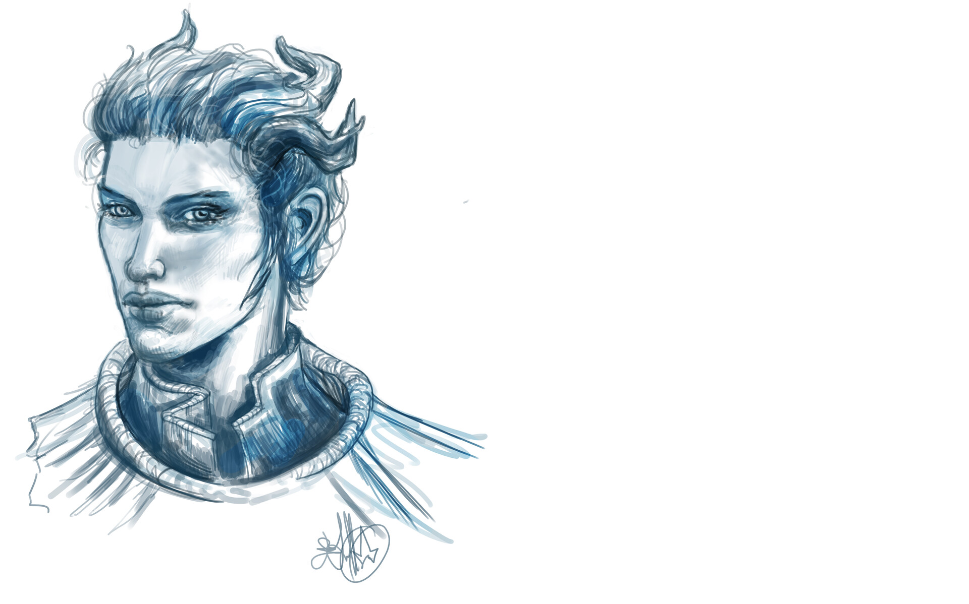 Siora’s portrait – GreedFall fanart – Greenedera art