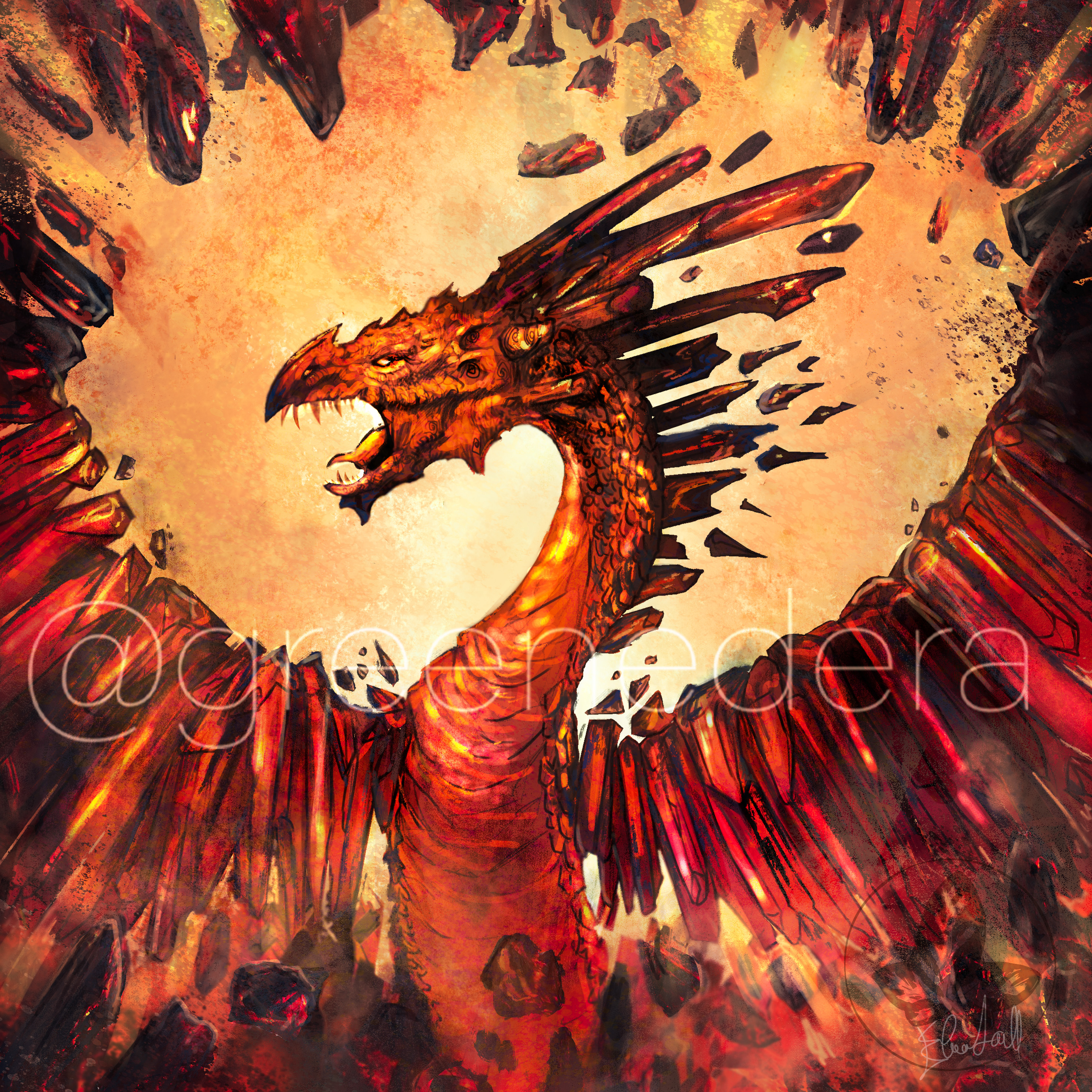 Magma dragon – Greenedera art