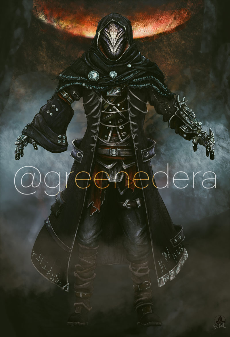 Warlock 3d study – Greenedera art