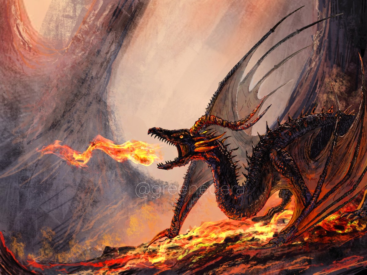 Repressed anger – dragon – Greenedera art