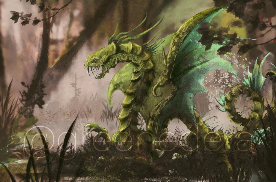 Swamp dragon – Greenedera art
