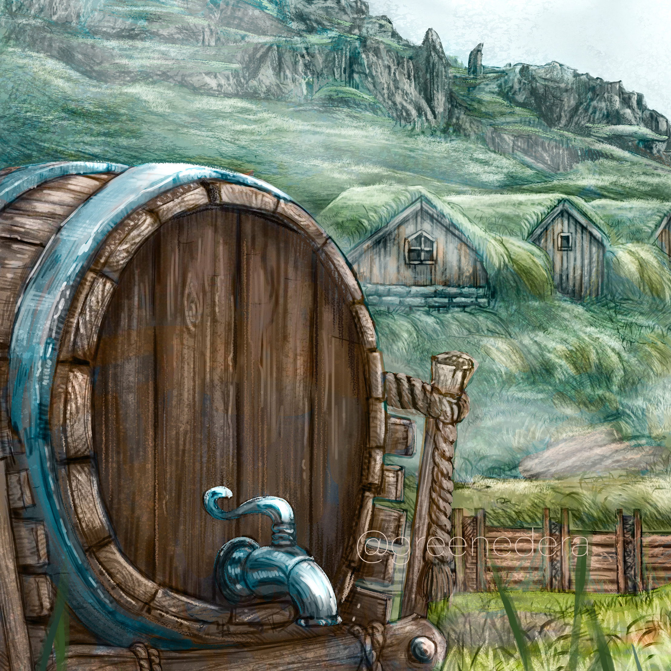 Basalt Fireforge – Dragonlance Nexus – Greenedera art