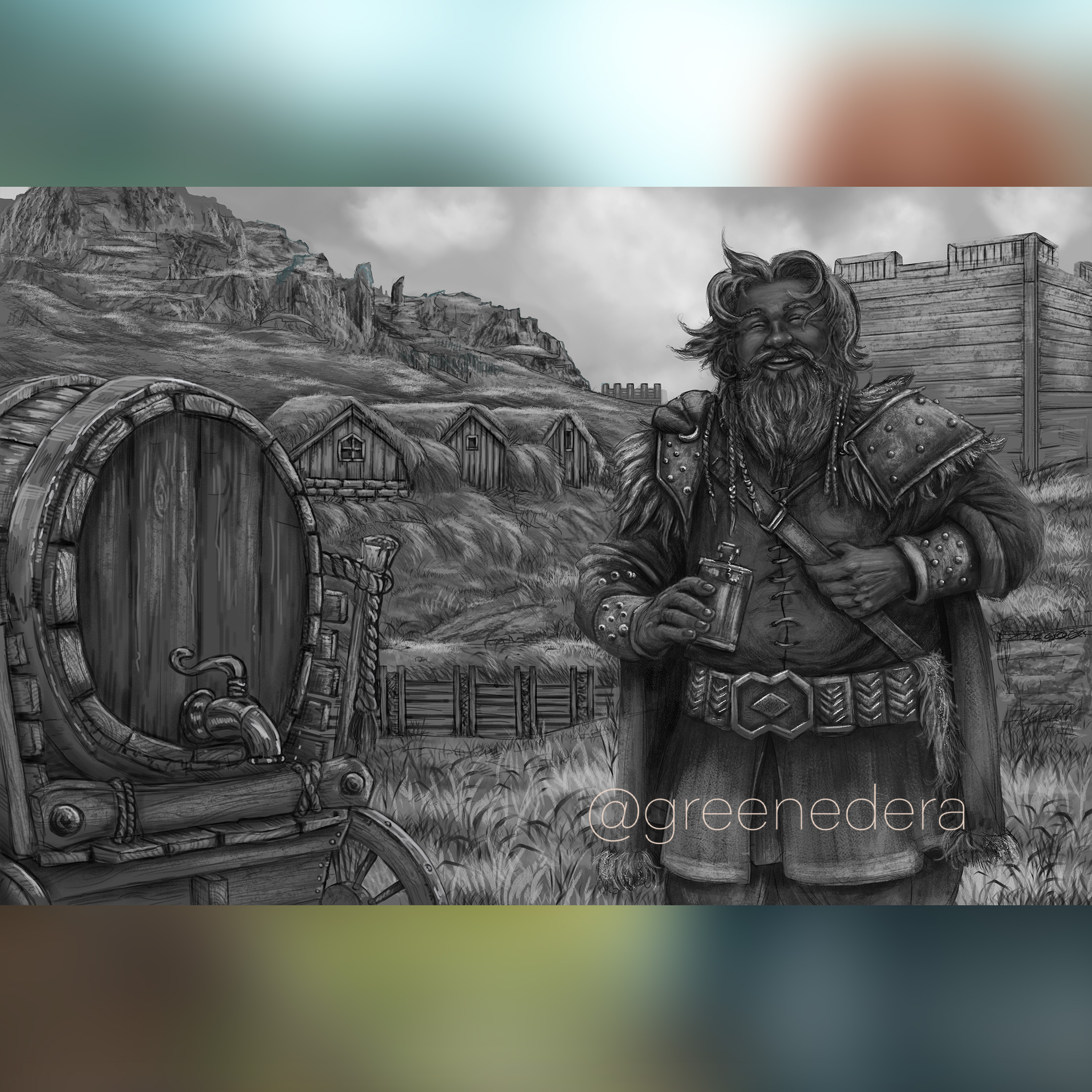 Basalt Fireforge – Dragonlance Nexus – Greenedera art