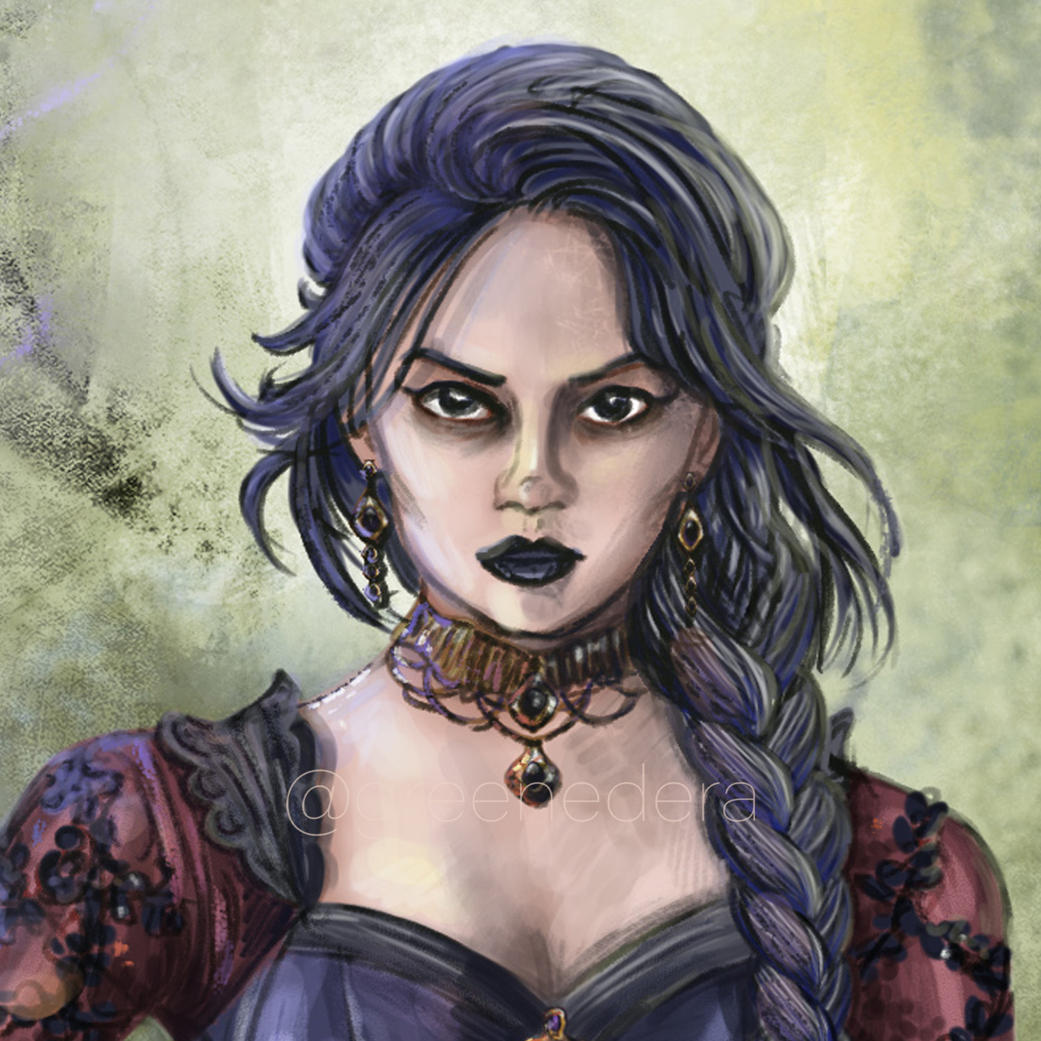 Lyanna – Character portrait – Greenedera art
